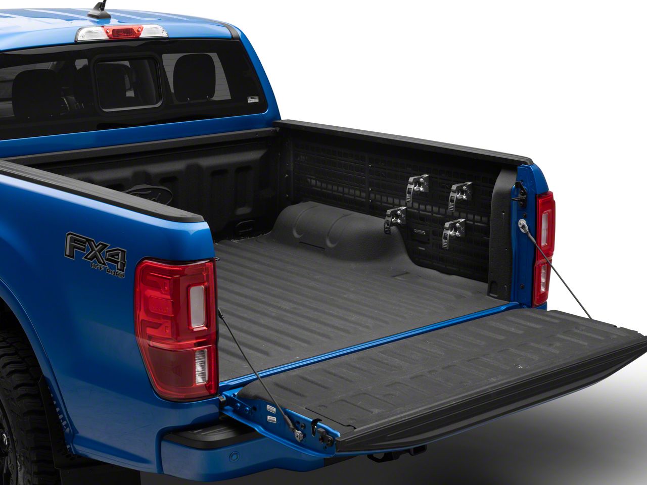 Ranger Bedside MOLLE Rack System; Stage 1 Kit (19-23 Ranger w/ 5-Foot ...