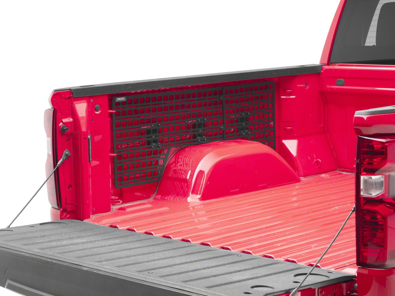 Sierra 1500 Bedside MOLLE Rack System; 4-Piece Kit (19-26 Sierra 1500 w ...