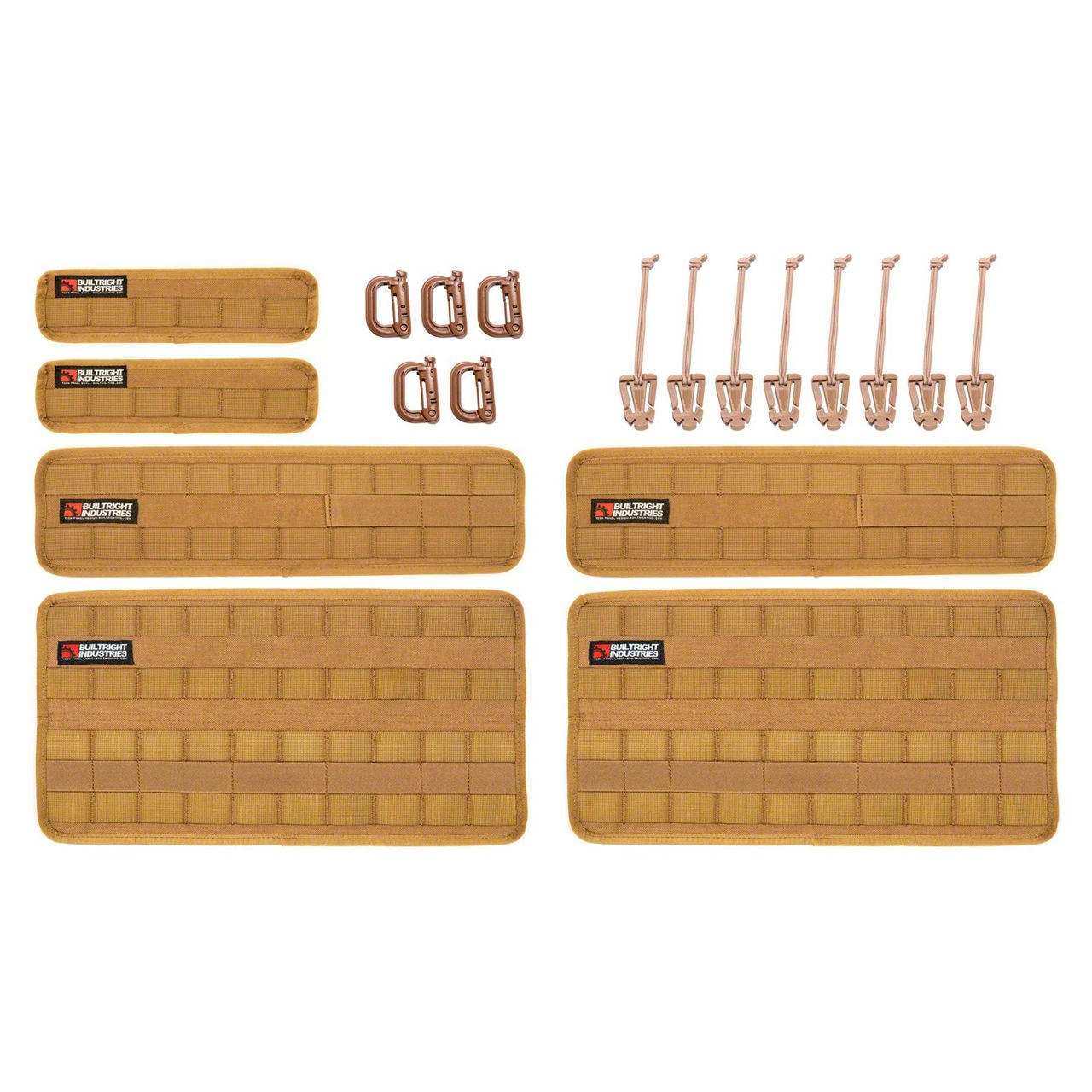Silverado 2500 Velcro Tech MOLLE Panel; 6-Piece Kit; Tan (Universal ...