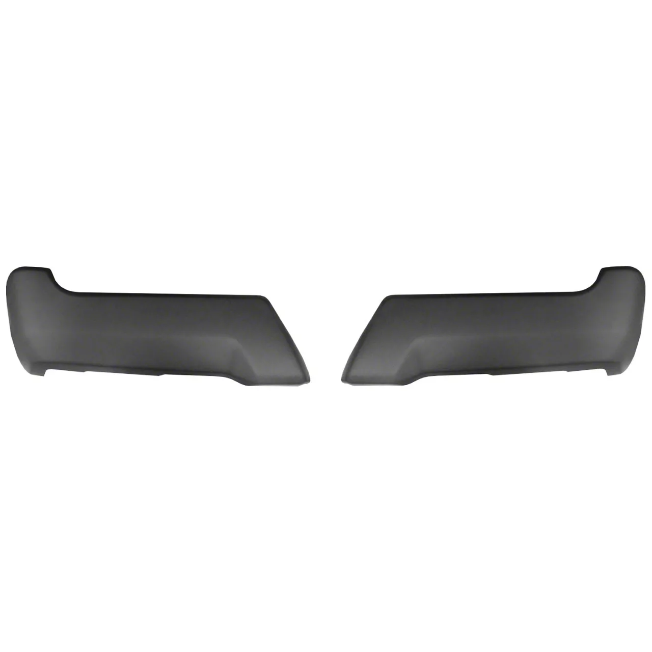 F-250 Super Duty Rear Bumper Covers; Matte Black (17-19 F-250 Super ...