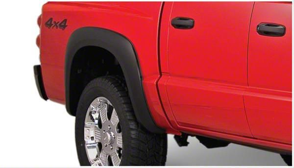 Bushwacker Dakota Extend-A-Fender Flares; Front and Rear; Matte Black ...