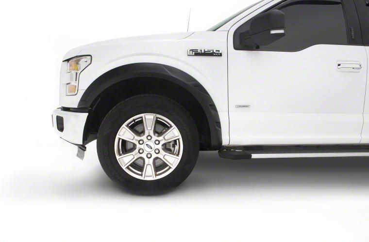 Bushwacker F-150 DRT Style Fender Flares; Front; Matte Black 20113-02 ...