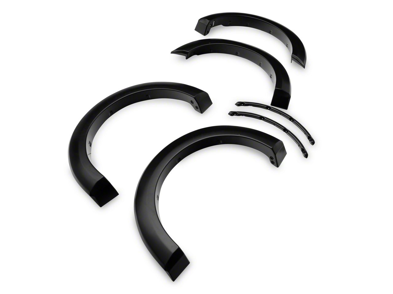 Bushwacker F-150 Extend-A-Fender Flares; Front and Rear; Matte Black ...