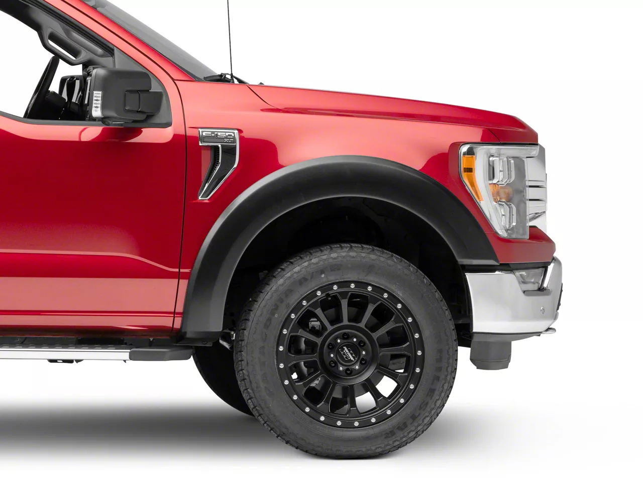 Bushwacker F-150 Extend-A-Fender Flares; Front and Rear; Matte Black ...