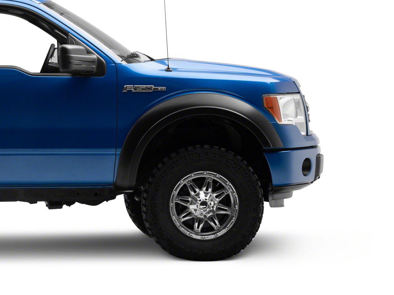 Bushwacker F-150 Extend-A-Fender Flares; Front; Matte Black 20069-02 ...