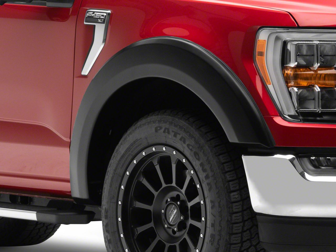 Bushwacker F-150 Extend-A-Fender Flares; Front; Matte Black 20137-02 ...