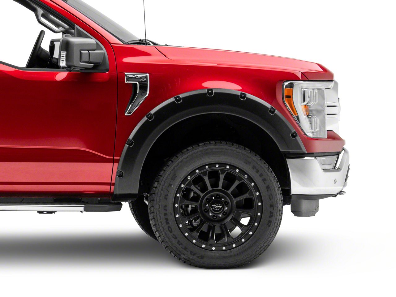 Bushwacker F-150 Forge Style Fender Flares; Front and Rear; Textured ...