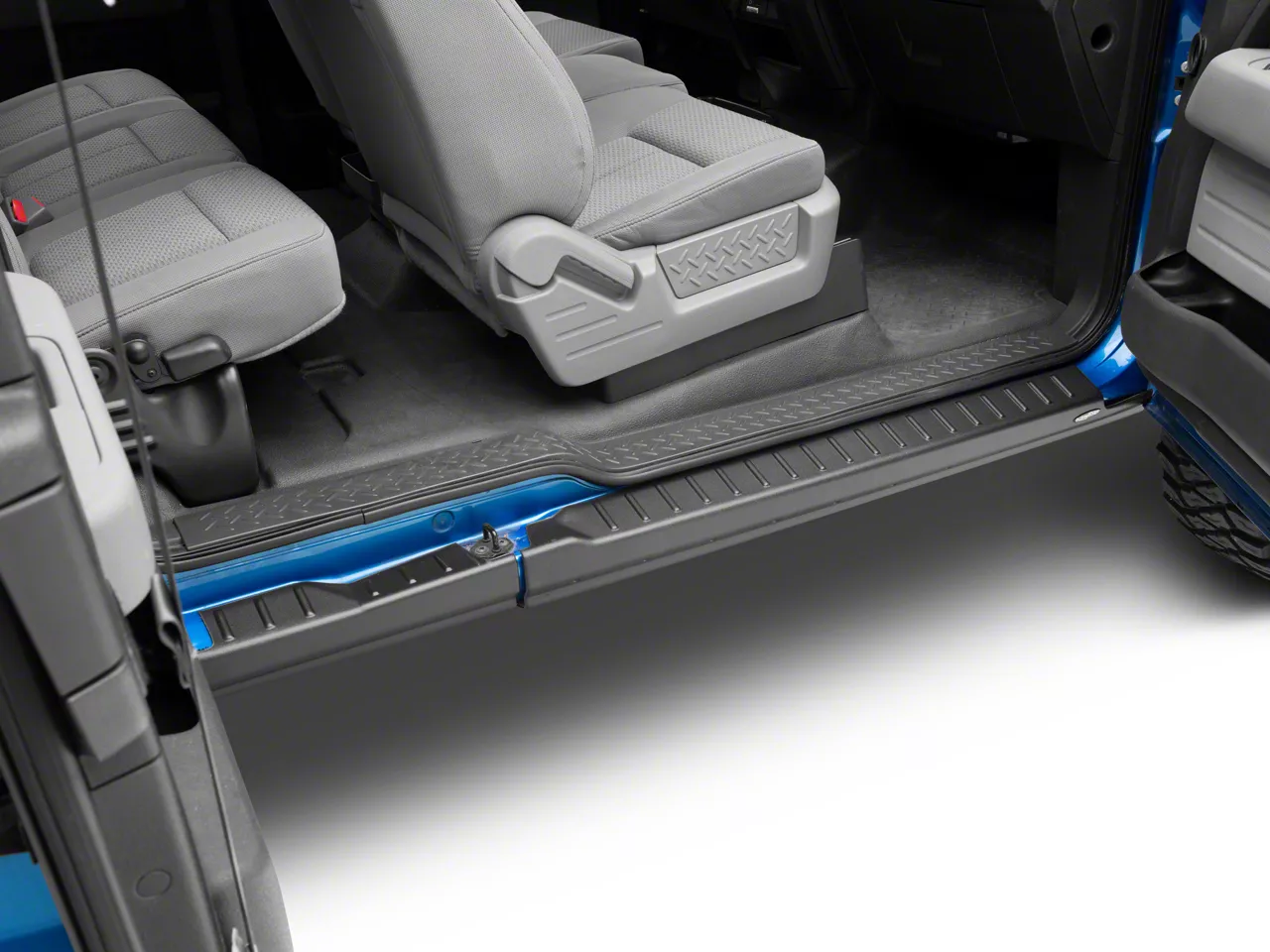 Bushwacker F-150 Trail Armor Rocker Panels; Matte Black 14071 (09-14 F ...