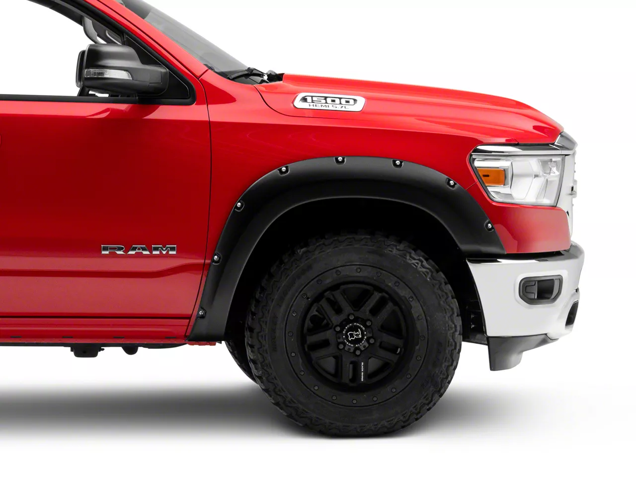 Bushwacker RAM 1500 Pocket Style Fender Flares; Matte Black 50924-02 ...