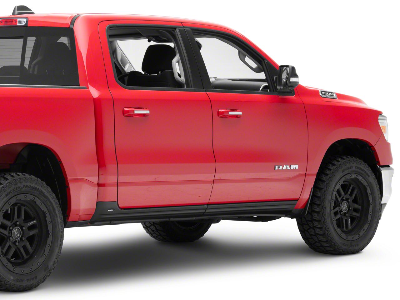 Bushwacker RAM 1500 Trail Armor Rocker Panels; Matte Black 14115 (19-24 ...