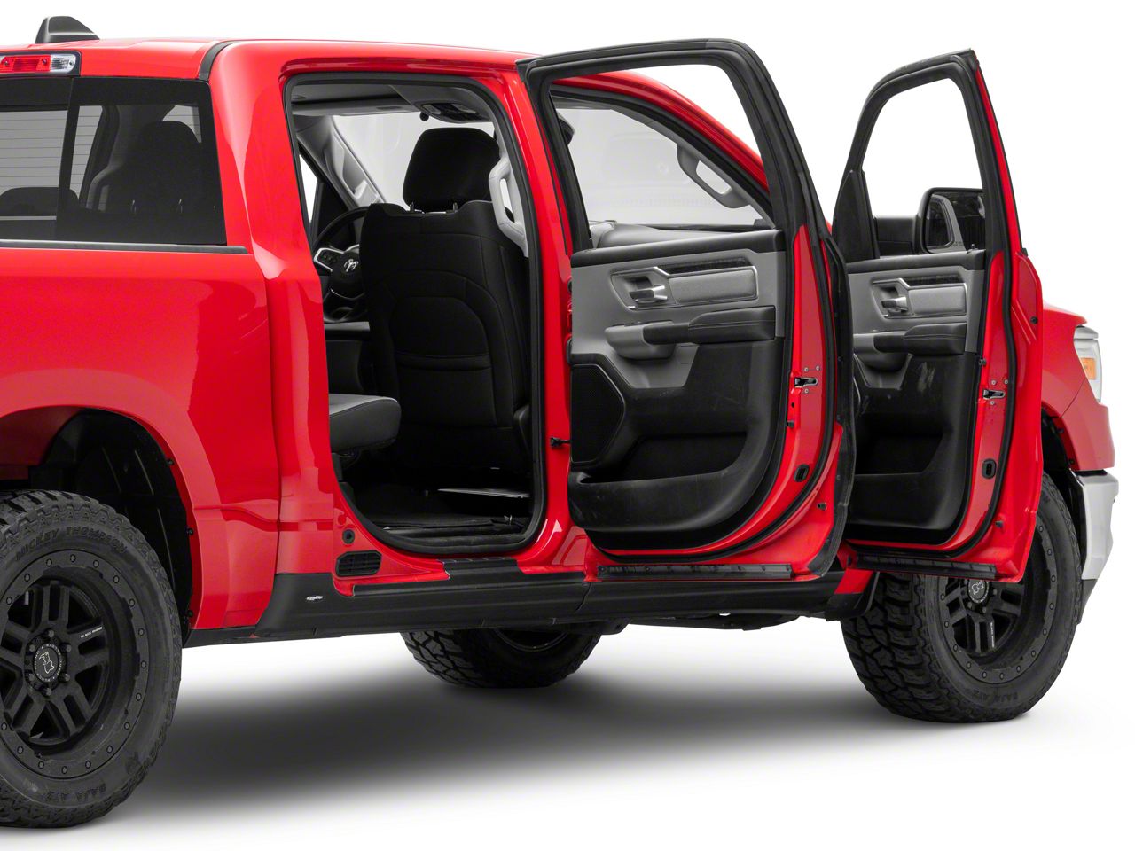 Bushwacker RAM 1500 Trail Armor Rocker Panels; Matte Black 14115 (19-24 ...