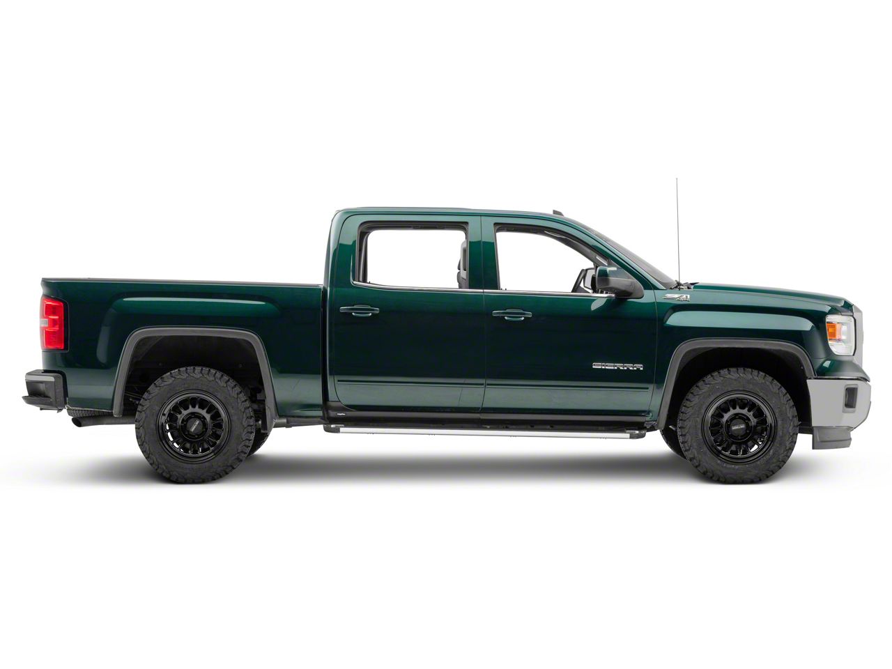 Bushwacker Sierra 1500 Trail Armor Rocker Panels; Matte Black 14065 (14 ...