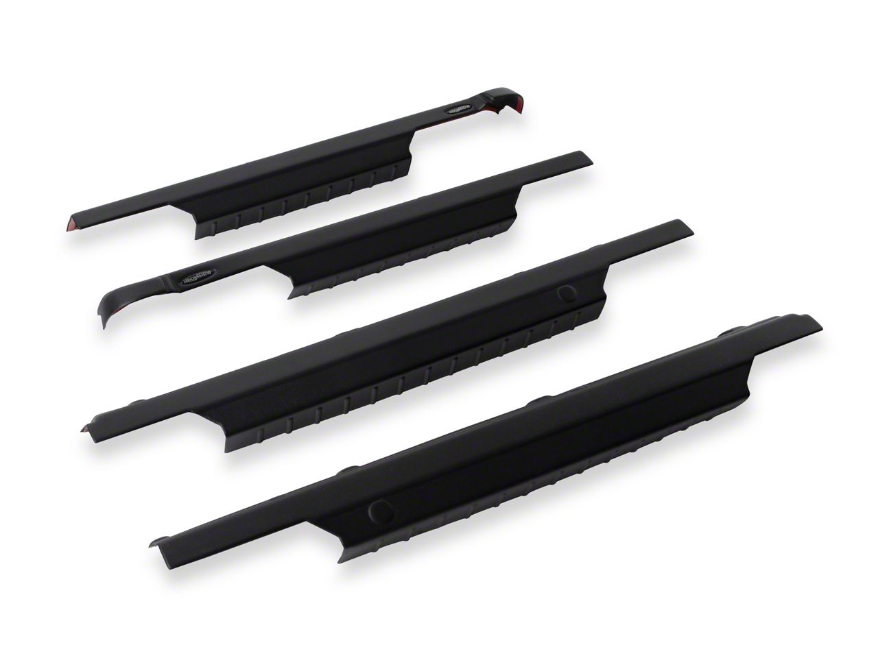 Bushwacker Sierra 2500 Trail Armor Rocker Panels; Matte Black 14073 (07 ...