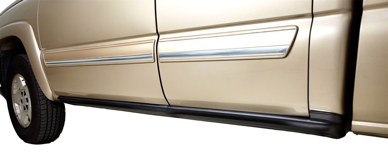 Bushwacker Silverado 3500 Trail Armor Rocker Panels; Matte Black 14079 ...