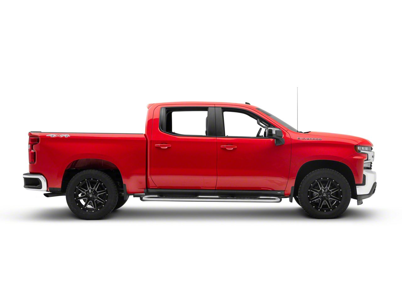 Bushwacker Silverado 1500 Trail Armor Rocker Panels; Matte Black 14102 ...