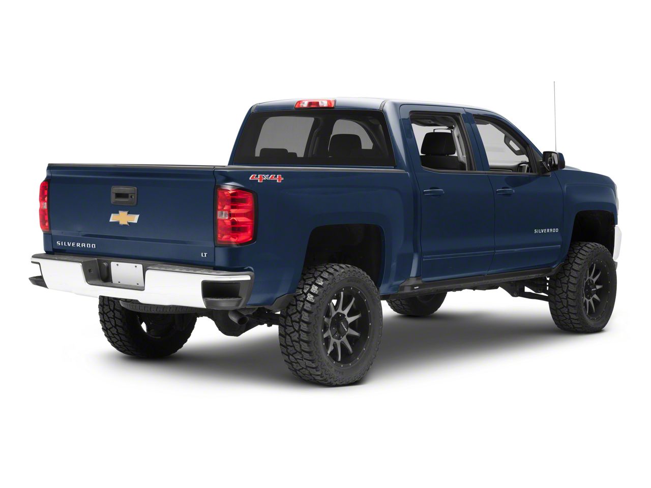 Bushwacker Silverado 1500 Trail Armor Rocker Panels; Matte Black 14065 ...