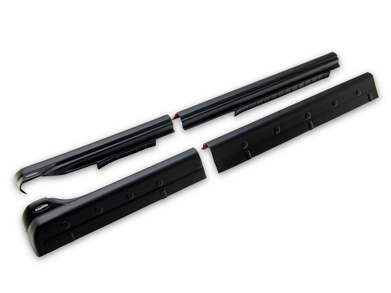 Bushwacker Silverado 1500 Trail Armor Rocker Panels; Matte Black 14089 ...