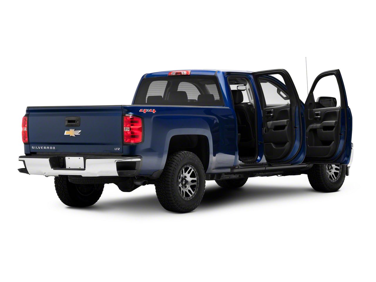 Bushwacker Silverado 1500 Trail Armor Rocker Panels; Matte Black 14089 ...