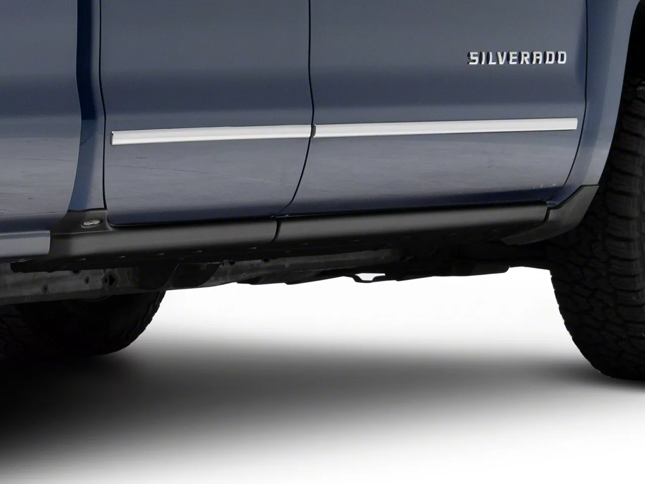 Bushwacker Silverado 1500 Trail Armor Rocker Panels; Matte Black 14089 ...
