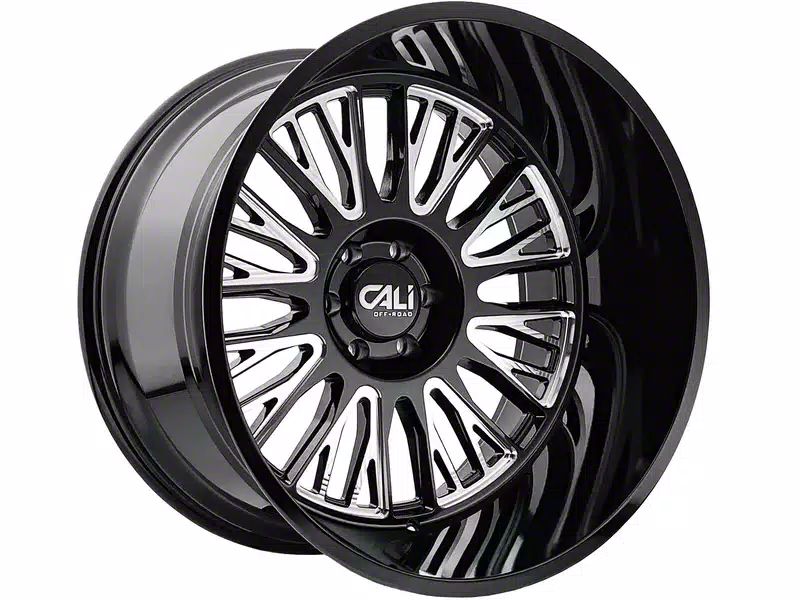 Cali Off-Road F-150 Vertex Gloss Black Milled 6-Lug Wheel; 20x10; -25mm ...