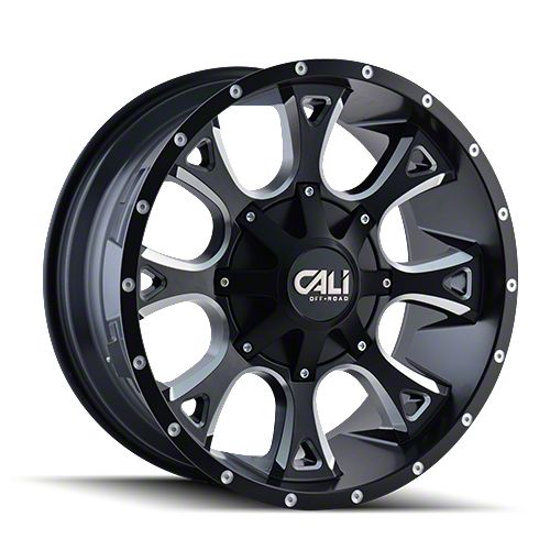 Cali Off-Road F-150 Anarchy Satin Black Milled 6-Lug Wheel; 20x9; 0mm ...
