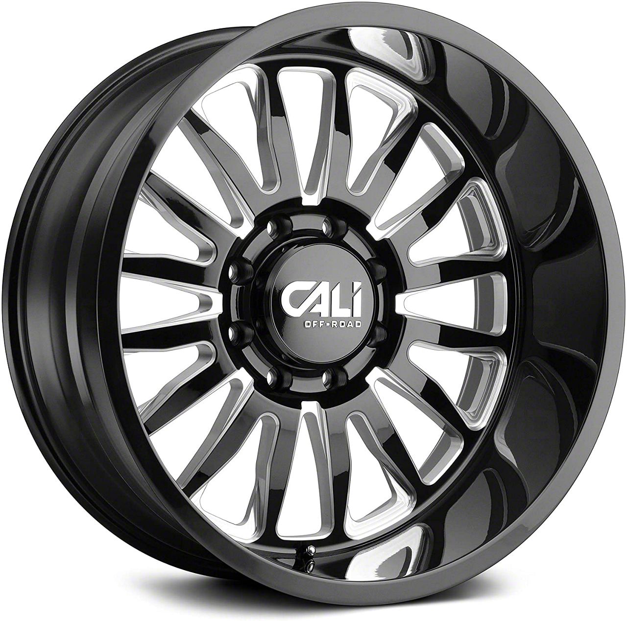 Cali Off-Road Colorado Summit Gloss Black Milled 6-Lug Wheel; 20x10 ...