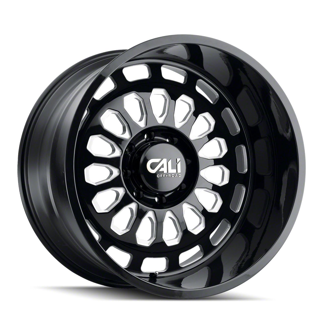 Cali Off-Road Tahoe Paradox Gloss Black Milled 6-Lug Wheel; 20x10 ...