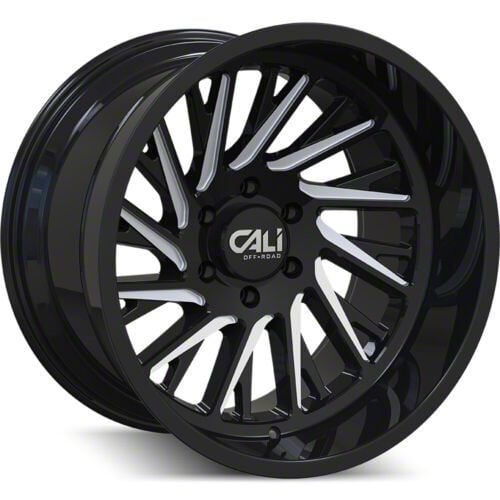 Cali Off-Road Tahoe Purge Gloss Black Milled 6-Lug Wheel; 20x10; -25mm ...