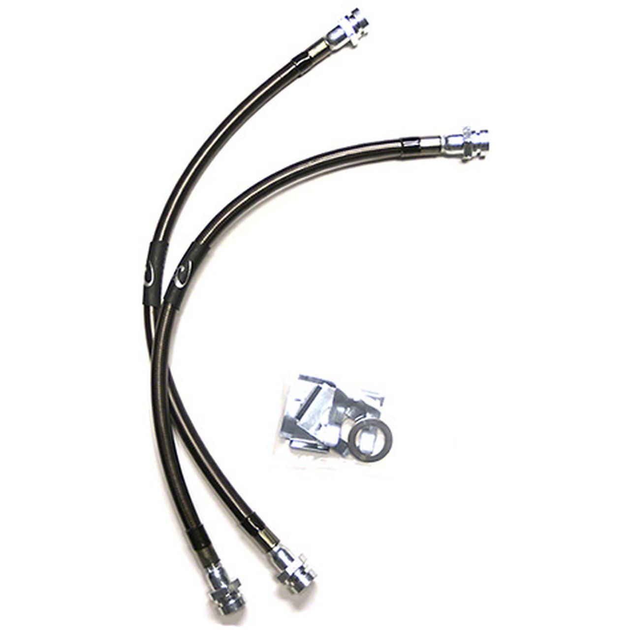 Camburg Silverado 1500 Braided Stainless Steel Front Brake Line Kit; 22 ...