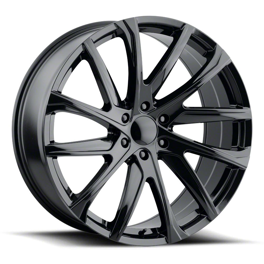 Canyon 2024 Denali Style Gloss Black 6-Lug Wheel; 24x10; 30mm Offset (23-26 Canyon) - Free Shipping