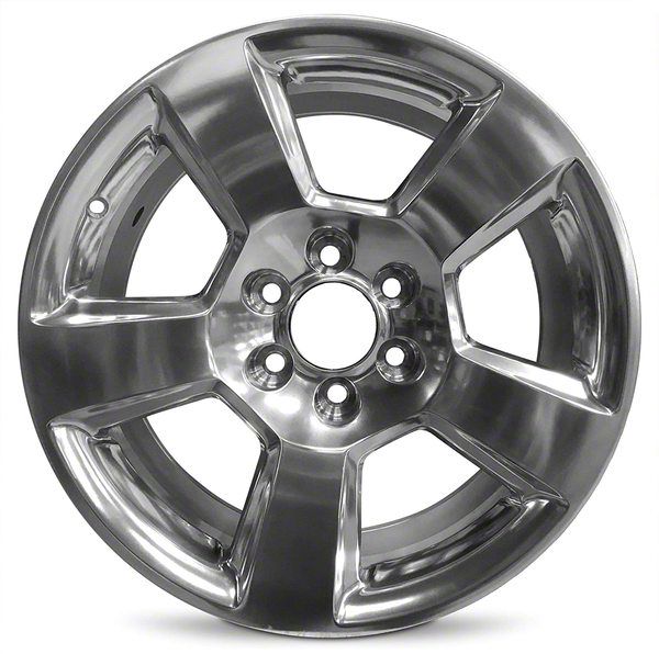 Canyon 5-Spoke Replica Aluminum Polished 6-Lug Wheel; 20x9; 27mm Offset ...
