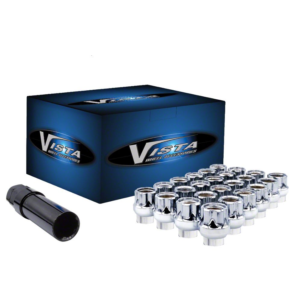 Canyon Chrome Open Acorn Spline ET Lug Nuts for Aftermarket Wheels ...