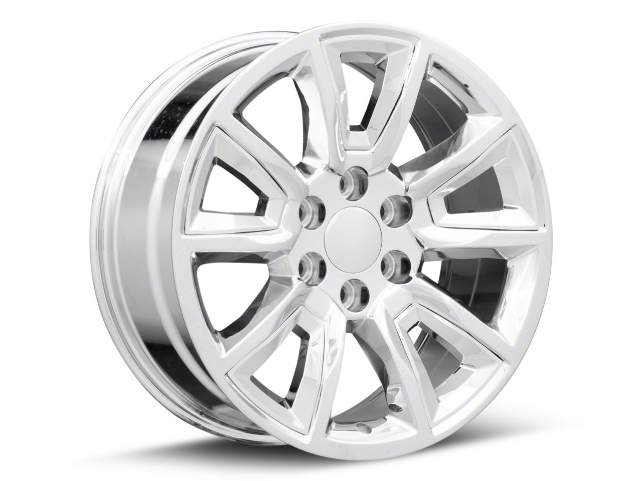 Canyon CV73 Chrome 6-Lug Wheel; 20x8.5; 24mm Offset (23-26 Canyon ...