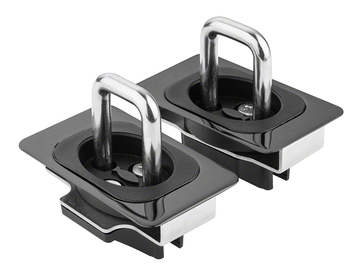 Canyon Flush Fit Retractable Tie Down Anchors; Front Only; Gunmetal ...