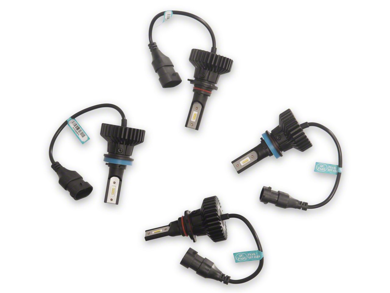 Canyon Infinity Beam LED Headlight Bulb Combo; High and Low Beam; H11 ...