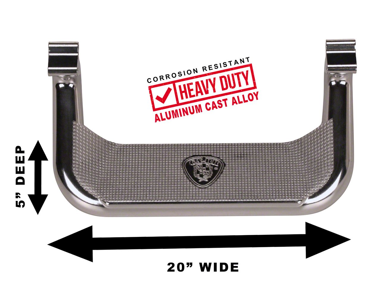 Carr F-150 Super Hoop Side Step; Polished 124032-1 (97-14 F-150) - Free ...