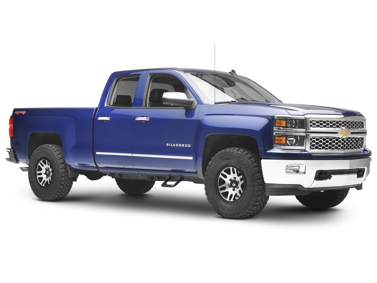 Carr Silverado 1500 Hoop II Side Steps; Black; Pair 103991 (99-18 ...