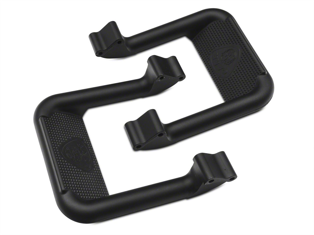 Carr Silverado 1500 Hoop II Side Steps; Black; Pair 103991 (99-18 ...