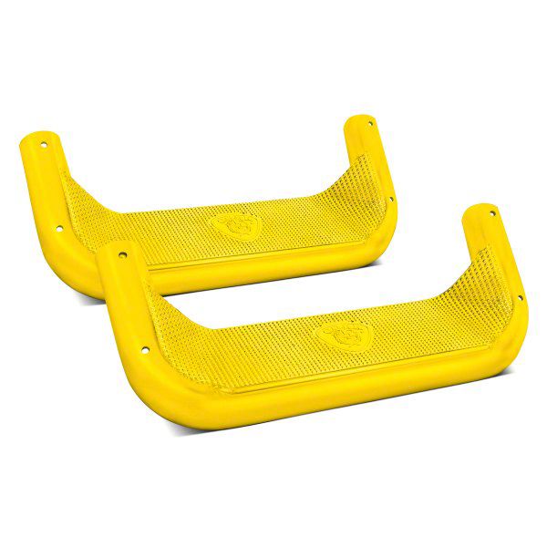 Sierra 2500 Super Hoop Steps; Safety Yellow; Pair (20-26 Sierra 2500 HD) - Free Shipping