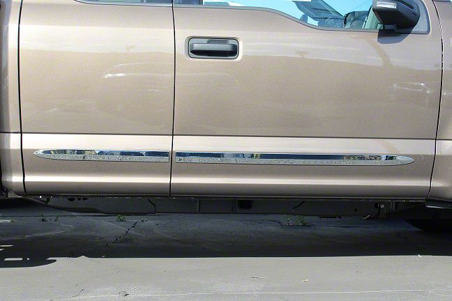 F-150 Bodyside Moldings; Chrome (15-20 F-150 SuperCab) - Free Shipping