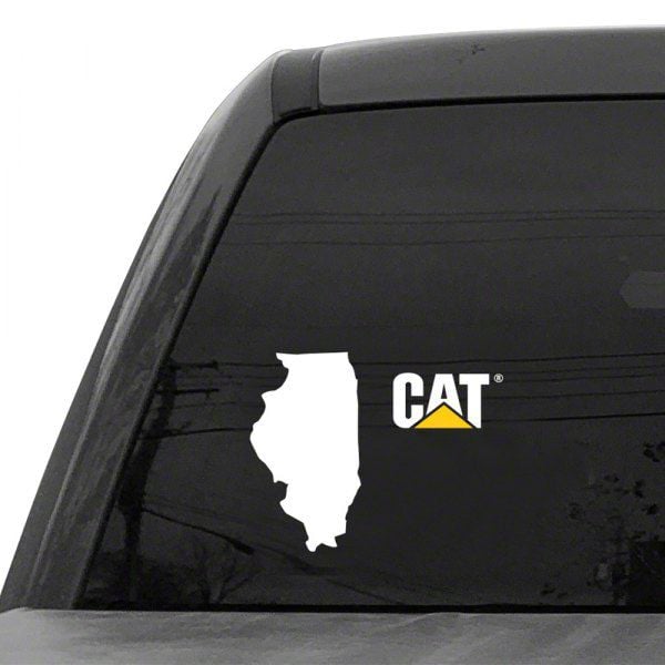 CAT RAM 3500 8-Inch Vinyl Decal; 2-Color Illinois CDST10 (Universal ...
