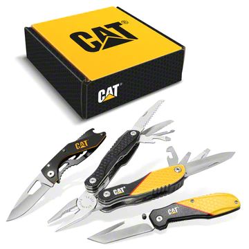 CAT Universal AT 13-in-1 Multi-Tool and Pocket Knives Gift Box Set ...