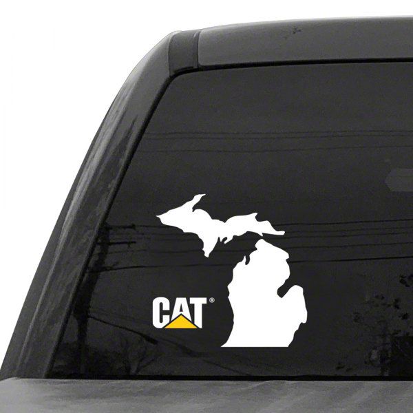 CAT Silverado 3500 8-Inch Vinyl Decal; 2-Color Michigan CDST1 ...