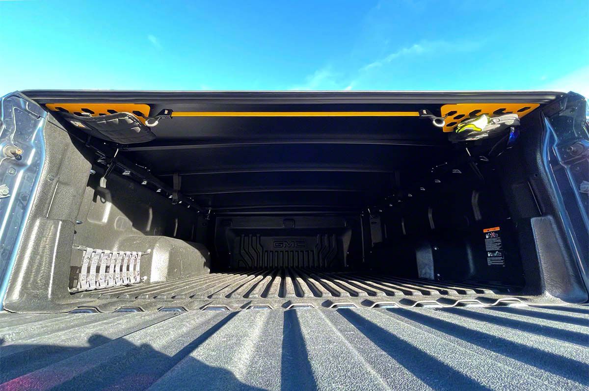 CAT Silverado 3500 Soft Vinyl Tri-Fold Tonneau Cover with Rigid Hex ...