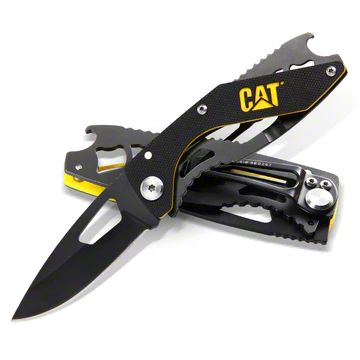 CAT Tahoe 6-1/4-Inch Folding Skeleton Knife with Bottle Opener and ...