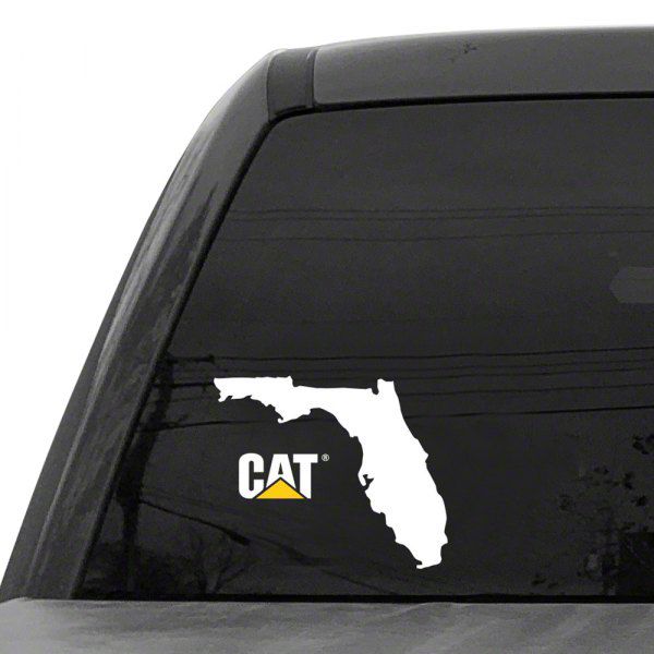 CAT Tahoe 8-Inch Vinyl Decal; 2-Color Florida CDST7 (Universal; Some ...