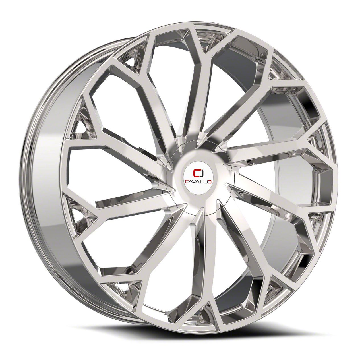 Cavallo Maverick CLV-51 Nano Chrome 5-Lug Wheel; 18x8; 35mm Offset CLV ...
