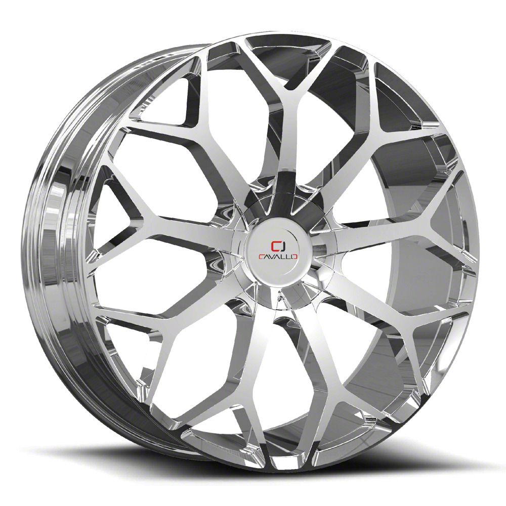 Cavallo RAM 1500 CLV-22 Chrome 5-Lug Wheel; 24x9; 18mm Offset CLV ...