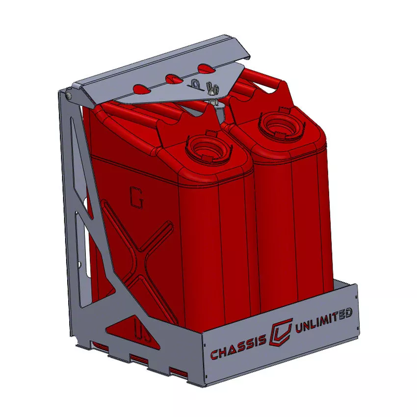 Chassis Unlimited F-150 Dual Fuel/Water Can Mount for Swing Out Bumpers ...