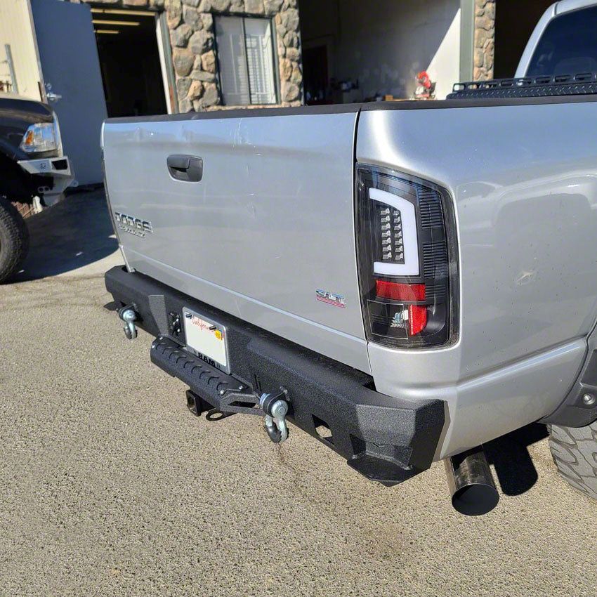 Chassis Unlimited RAM 1500 Octane Series Rear Bumper; Black Textured ...